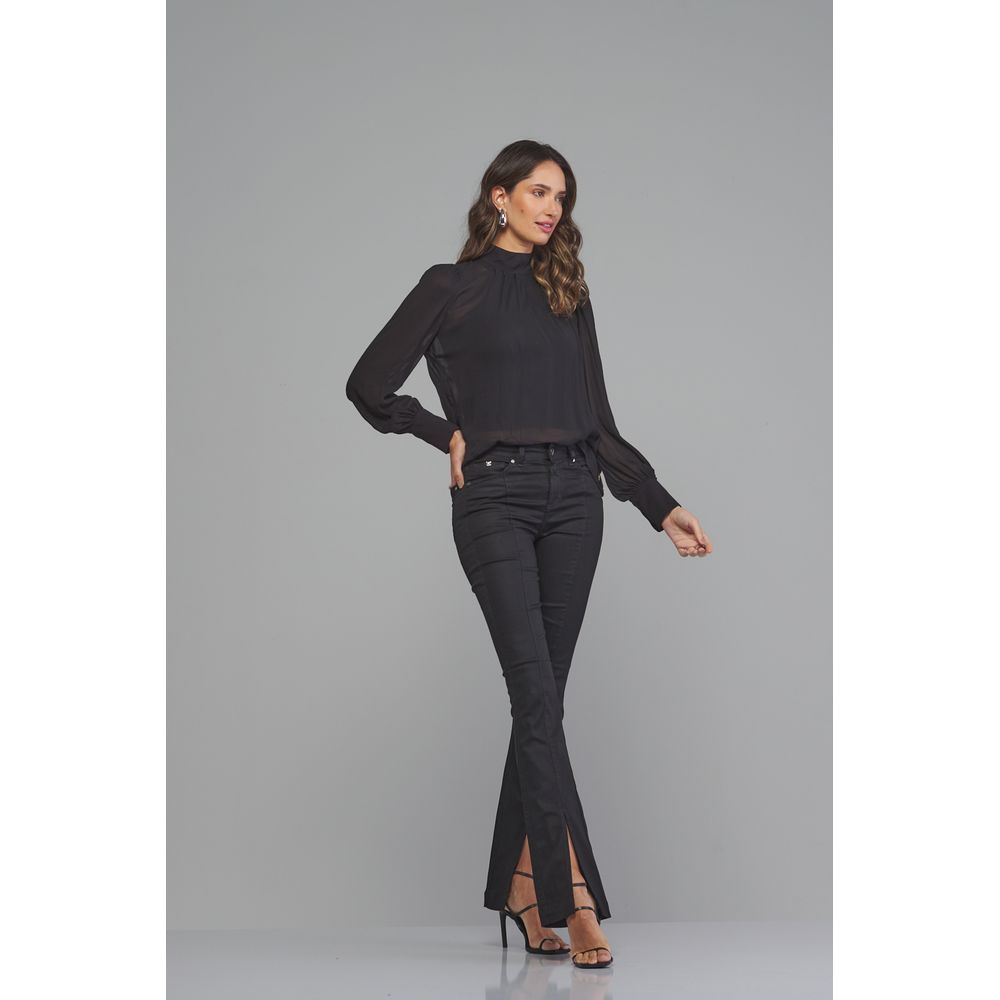 Calça boot cut jeans feminina Patogê cintura média (G3) CL37551 - patoge