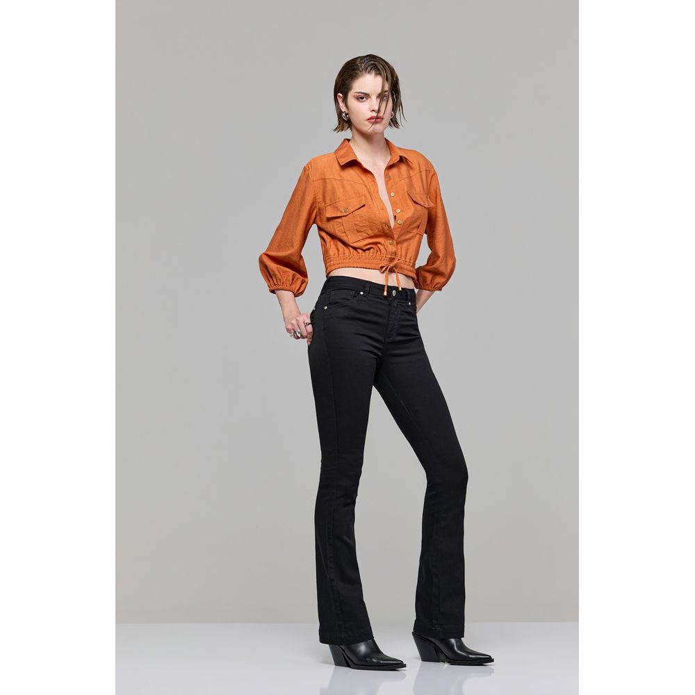 Calça boot cut feminina Patogê cintura média (G3) CL37629 - patoge